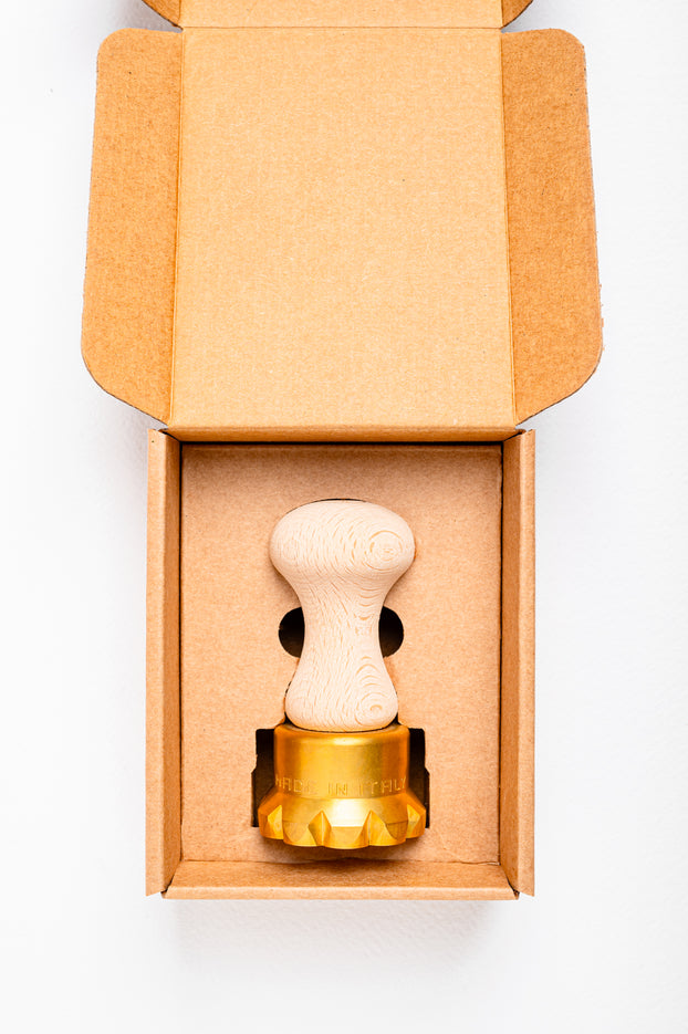 Round Ravioli Cutter,Ravioli Stamp Round in Brass and Natural Wood (Ro ...