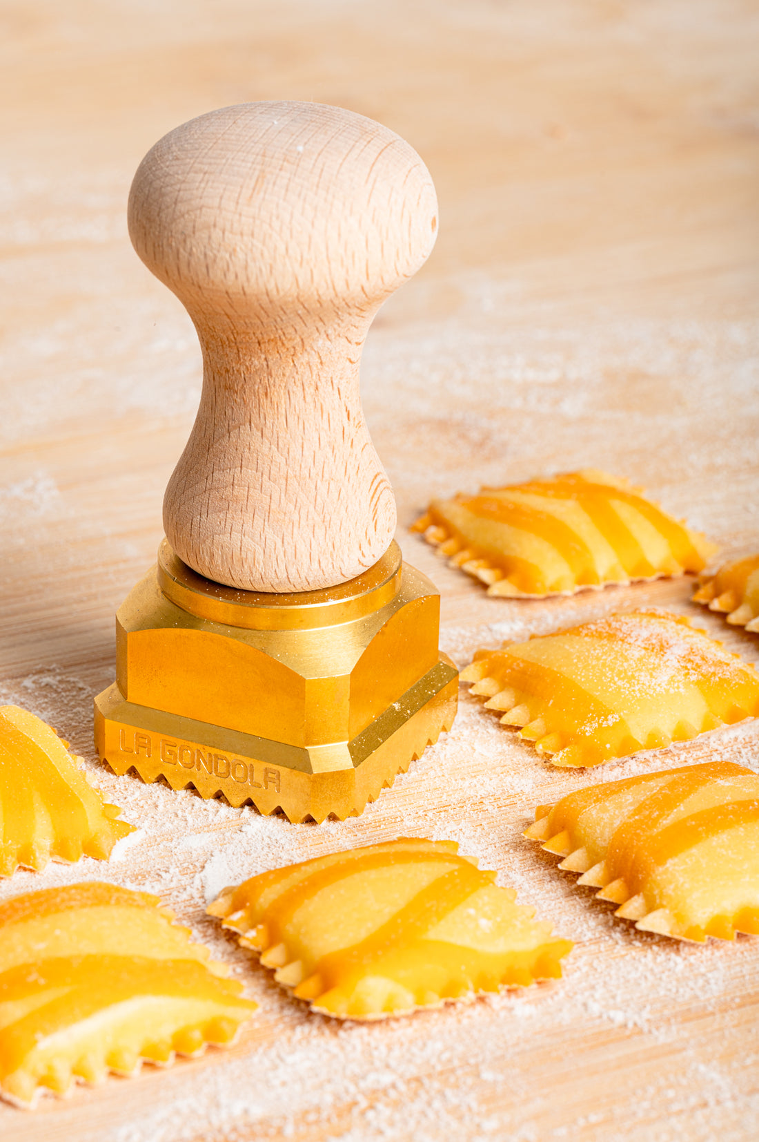 Professional Ravioli and Pasta FLOWER Stamp (diam. 50mm) in Brass and ...